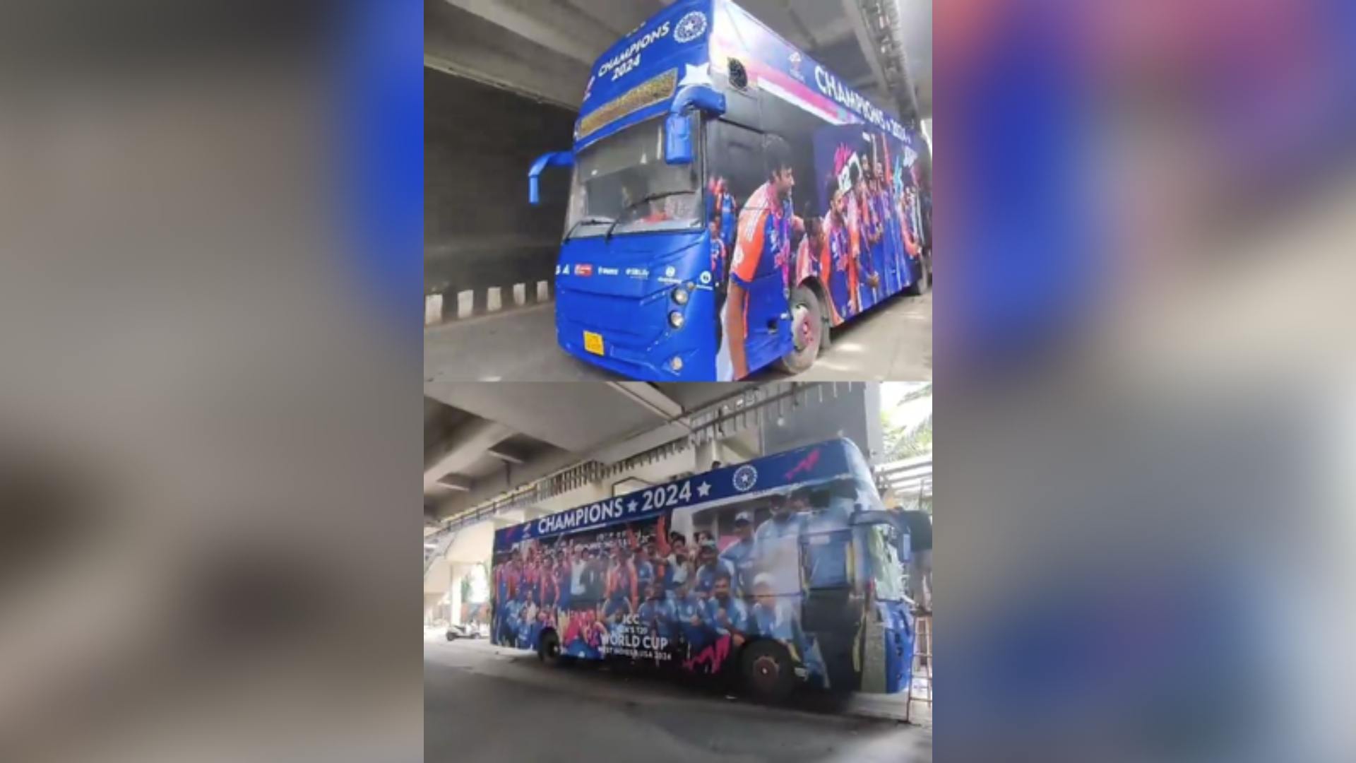 India's Victory Parade Bus Awaits Champions In Mumbai Ahead Of Mega ...